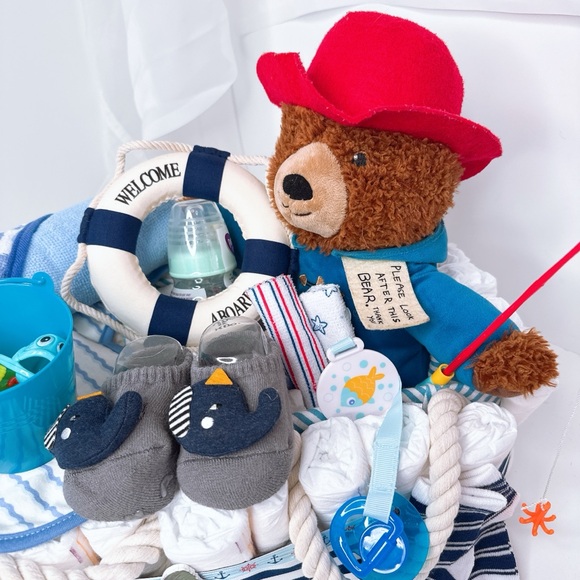 Handmade | Accessories | Fisherman Diaper Cake Boat Diaper Cake | Poshmark